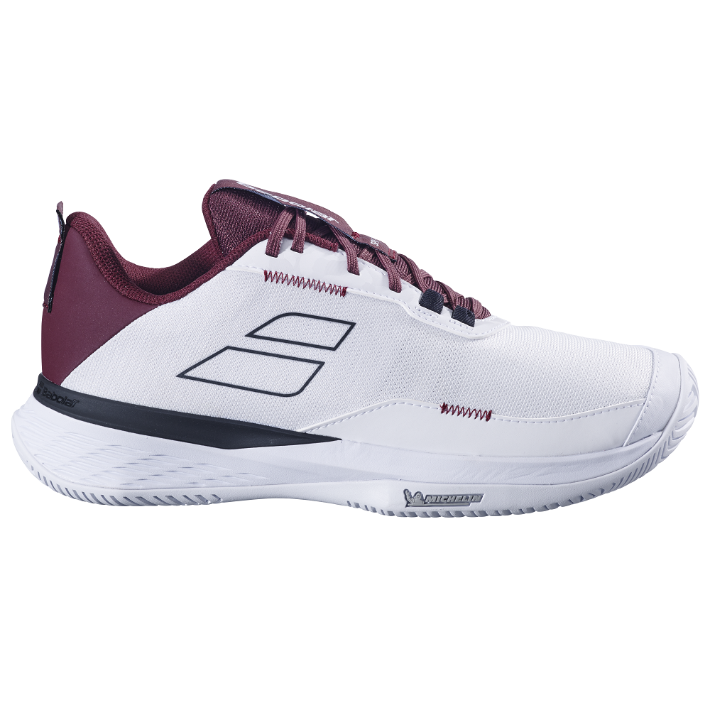 Babolat SFX Evo All Court Men's Tennis Shoes - White/Port Royale – Racketworld UK