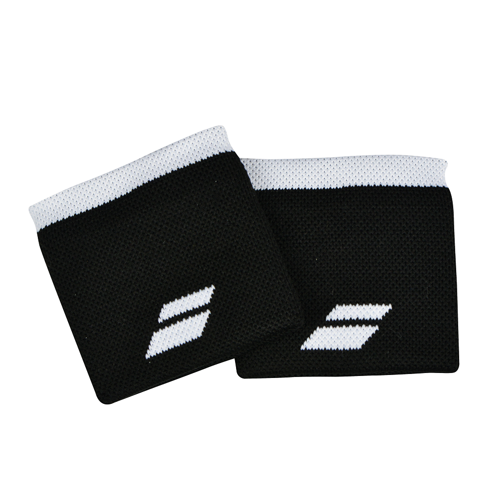 Babolat Logo Wristband - 2 Pack - Black/White – Racketworld UK