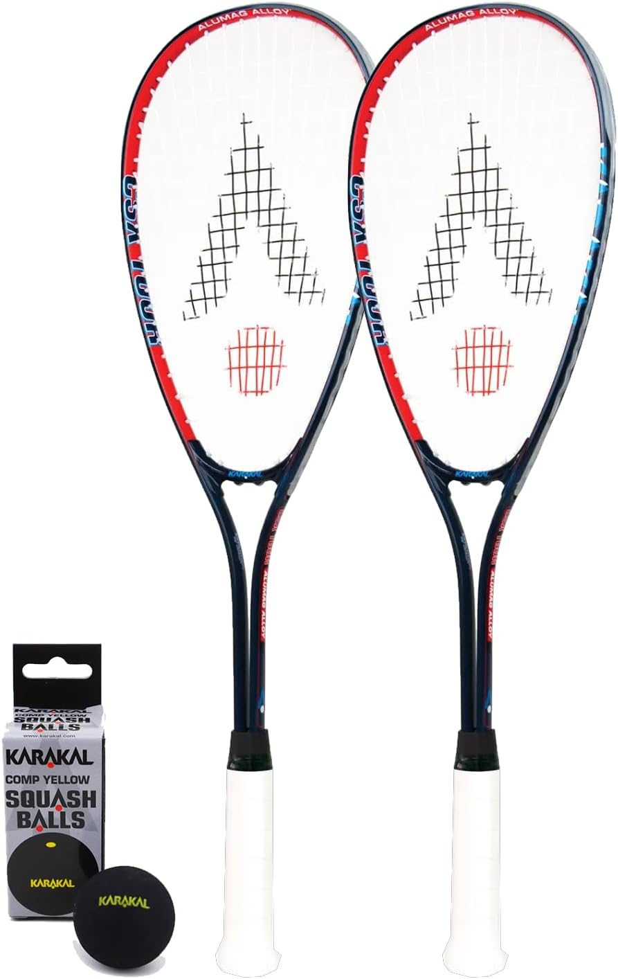 Karakal CSX Tour Squash Rackets + Balls - 2 Racket Bundle – Racketworld UK