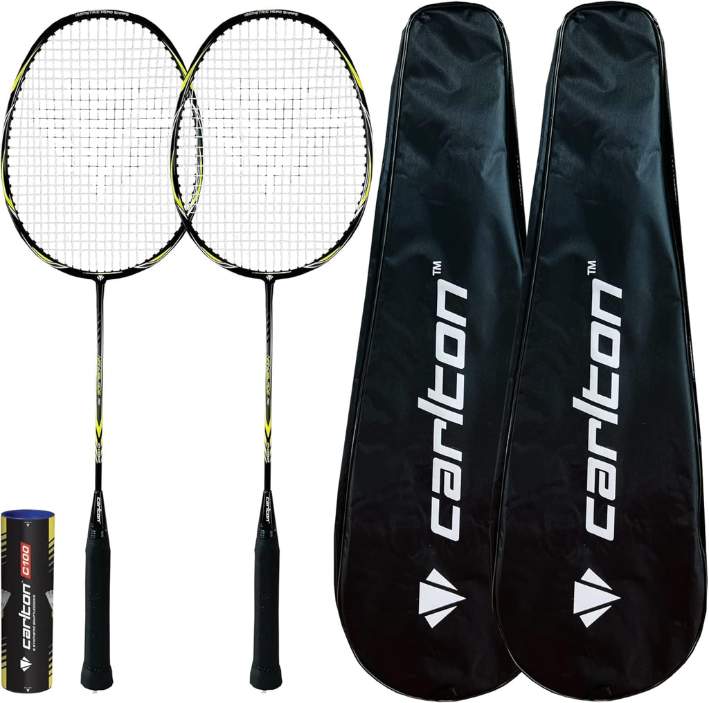 Carlton Nanoblade Pro 2 Player Badminton Set Includes 6 Shuttles ...