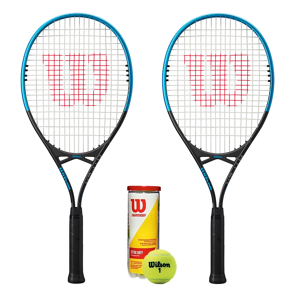 Wilson Hyper Control 2 Player Tennis Racket Set Inc 3 Tennis Balls ...