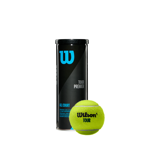 Wilson Tour Premier All Court Tennis Balls - 1 Tube (3 Balls ...