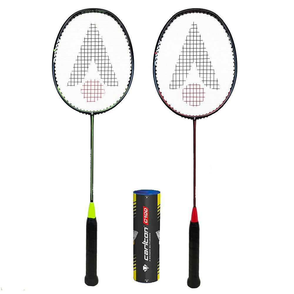 Karakal Attack Graphite 2 Player Badminton Set Including 6 Shuttles an ...
