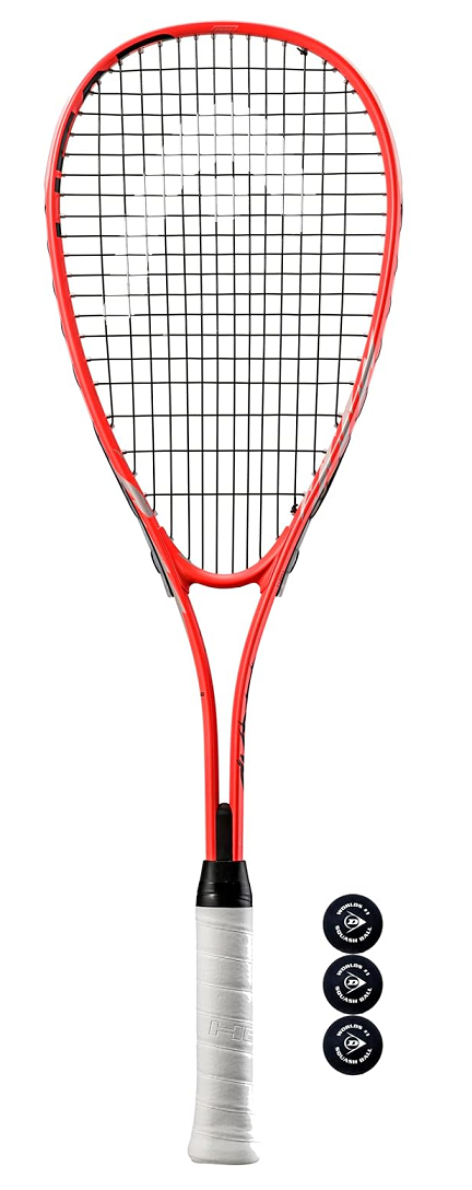 HEAD Cyber Edge Squash Racket + 3 Squash Balls – Racketworld UK