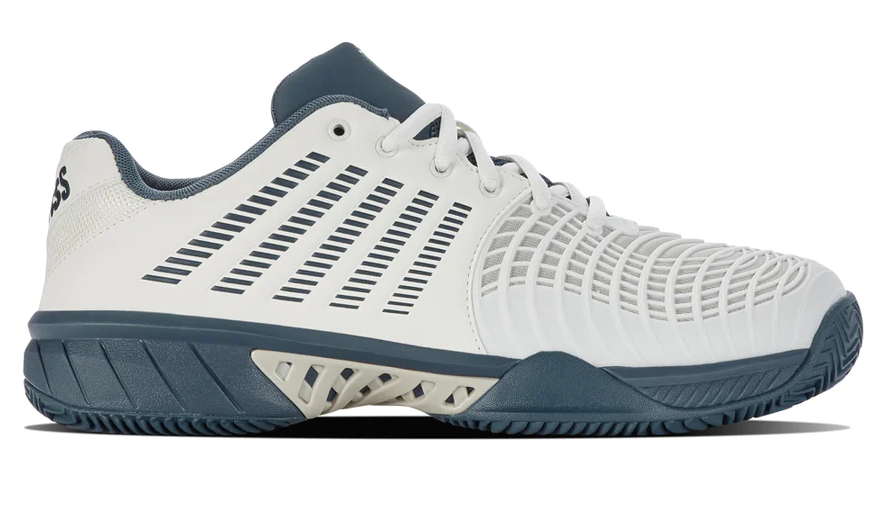 K-Swiss Express Light 3 HB Mens Tennis Shoes - White/Teal – Racketworld UK
