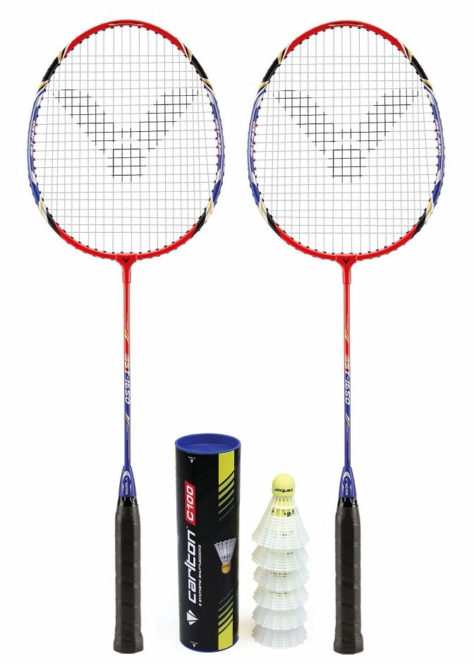 Victor ST 2 Player Badminton Racket Set + Shuttles – Racketworld UK