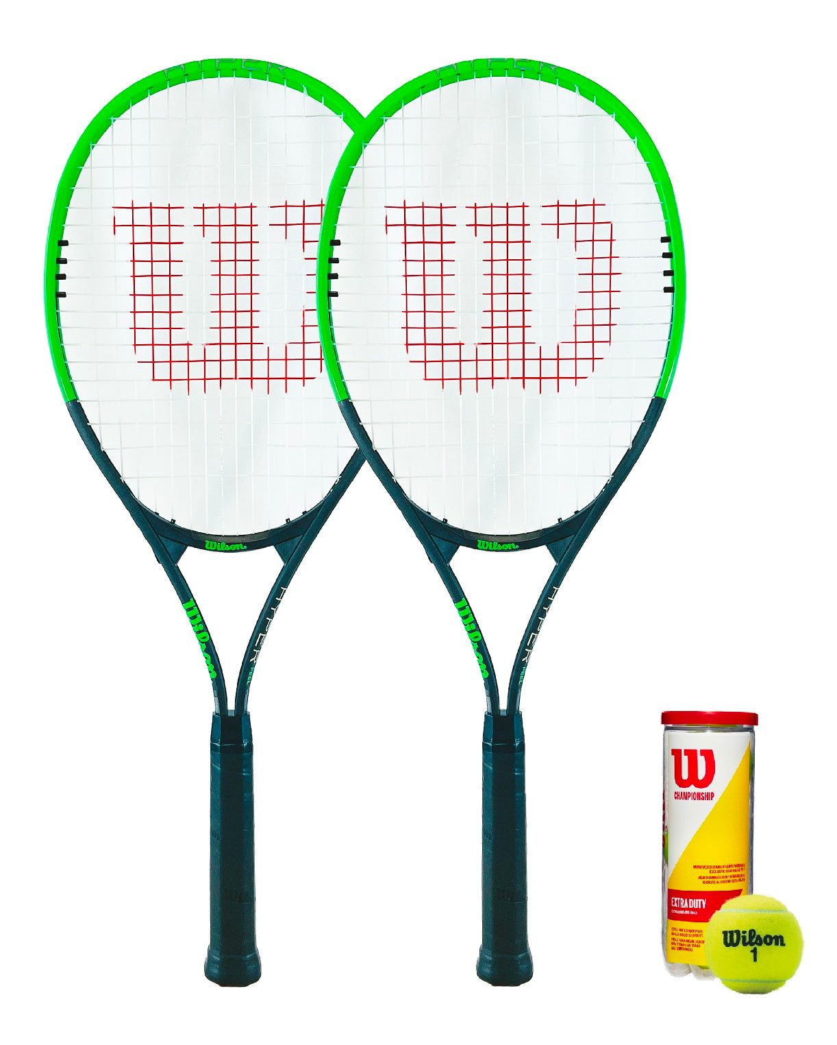 Wilson Hyper Feel 2 Player Tennis Racket Set Inc 3 Tennis Balls ...